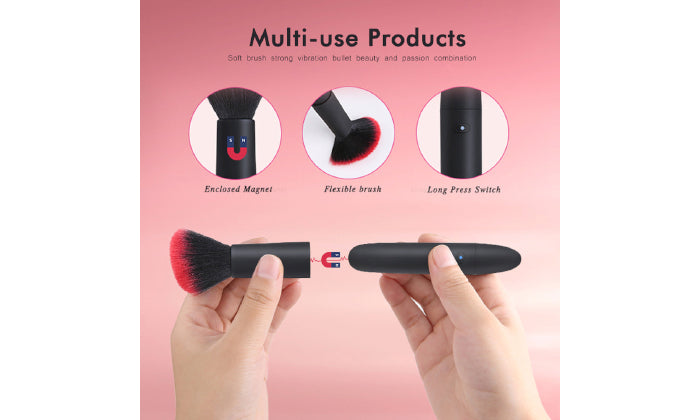 10-Speed Makeup Brush Silicone Vibrator – Hyperli