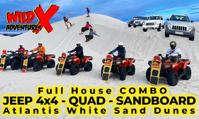 Activity Combo: Jeep 4x4 Tour, Quad Biking & Glam Sandboarding for 1 ...