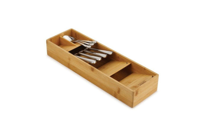 Fine Living - Bamboo Space Saver Cutlery Organizer – Hyperli