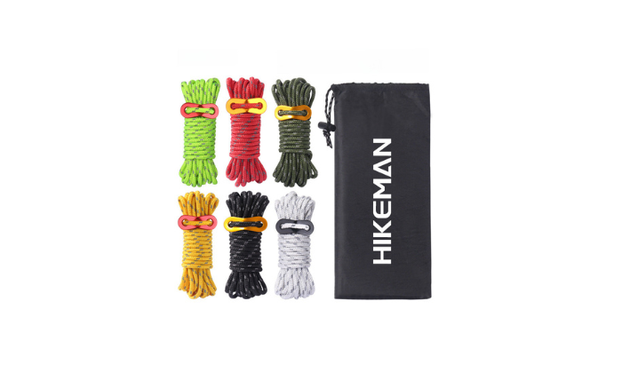 Outdoor Camping Reflective Windproof Nylon Ropes (6-Piece) – Hyperli