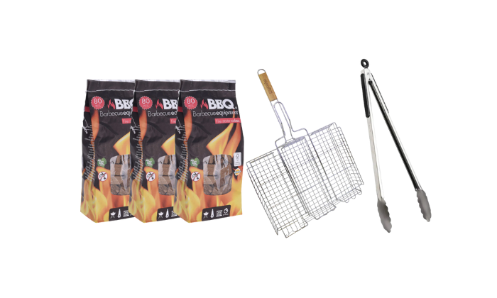 Braai Starter Kit Pro – 3 Packs Fire Starters, Grid & Tong – Hyperli