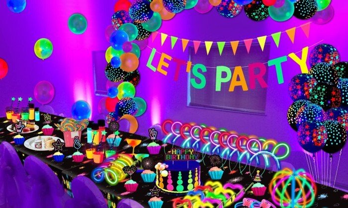 3-Hour Neon Party with Bubble Tent and Castle Combo Hire at Big Mirage ...
