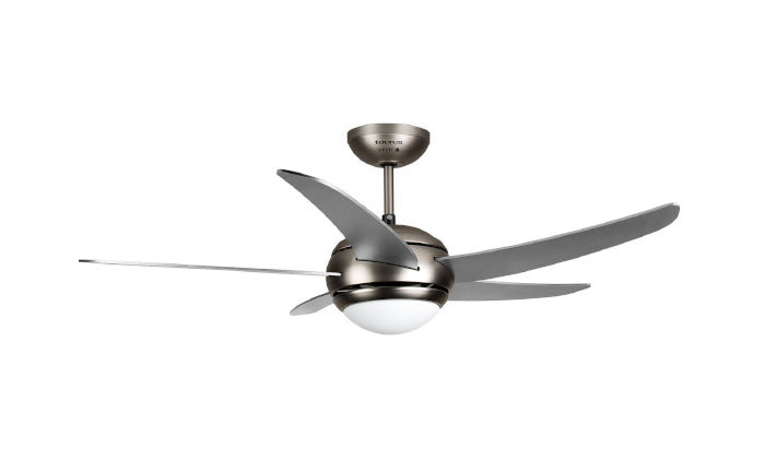 Taurus Fan Ceiling 5 Blade Steel Silver 120cm Fan: 70 W + Bulb: Max 60 ...