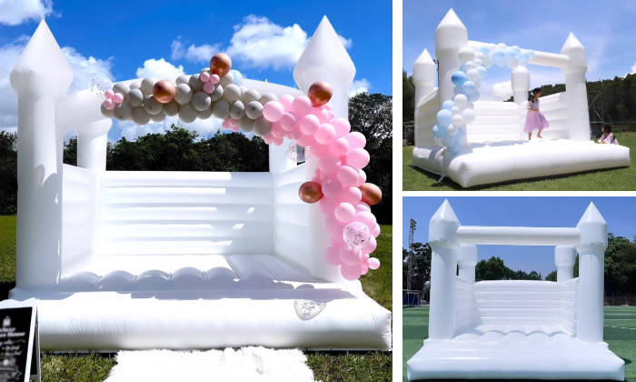 3-Hour White Jumping Castle Hire at Big Mirage – Hyperli